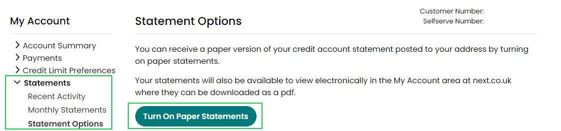 Paperless Statements – Next - Mobile App