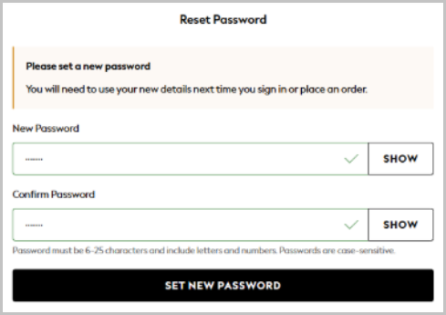 Forgot password – Next - Mobile App